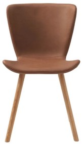 Designová jídelní židle Tallulah koňaková hnědá