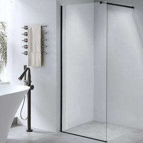 BPS-koupelny Sprchová zástěna Walk-in HYD-WI07 130 černá - bez vaničky