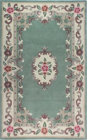 Ručne všívaný kusový koberec Lotus premium Green, 150x240, zelená, chodba / predsieň, Flair Rugs