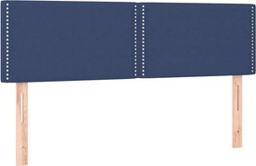Box spring postel s matrací modrá 140x190 cm textil 3130191