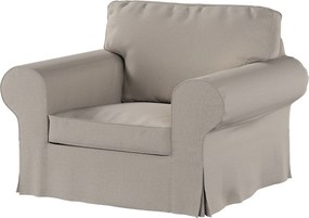 Potah na křeslo IKEA Ektorp barva šedá látka pletený vzor