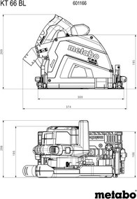 Ponorná pila Metabo KT 66 BL (601166500)