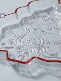 Sinsay - Vánoční talíř ve tvaru vánočního stromku - růžová