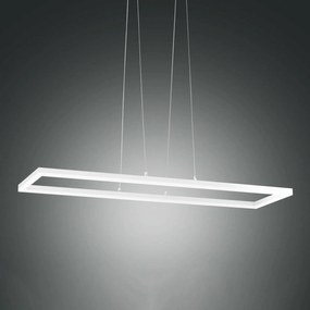LED závěsné světlo Bard, 92x32 cm v bílé barvě