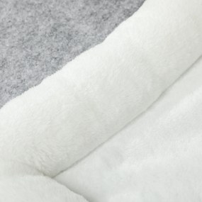 PawHut kočičí jeskyně kočičí bouda, kočičí domeček se 3 patry, pelíšek pro kočky s polštářem, psí bouda pro kočky do 5 kg, 74 x 37,5 x 78,5 cm, šedá …