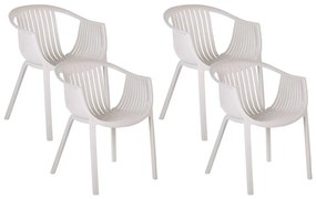 Set 4 ks zahradních židlí Napza (béžová). 1081637