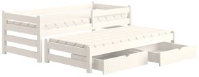 postel přízemní výsuvná Alis DPV 001 - Barva Bílá 90x200