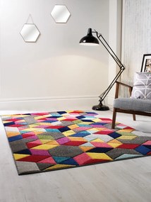 Flair Rugs, Kusový koberec Spectrum Dynamic Multi, 80x150, vícebarevná, ložnice