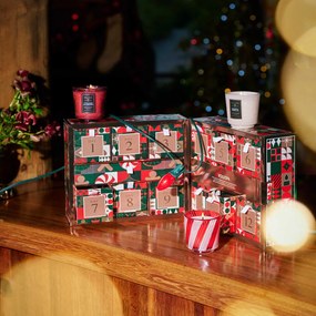 Voluspa 12denní adventní kalendář Holiday se zlatými nůžkami, 12×72 g
