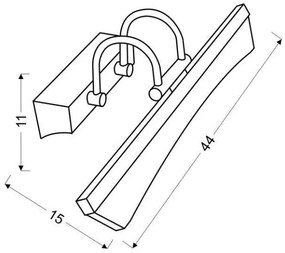 LED Osvětlení zrcadla GLORY LED/7W/230V