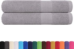 Ručníky FROGN 2 ks šedé 100x200 cm 360 g/m² 136842