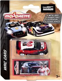 MAJORETTE Auto WRC / Sběratelský box / kov / volnoběh / délka 7,5 cm
