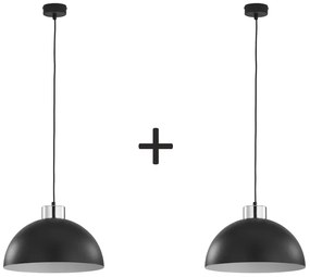 TK LIGHTING Sada osvětlení - TEDI, sestava č. 2, černá/chrom/bílá
