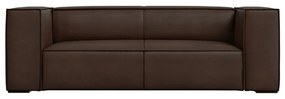 Tmavě hnědá kožená pohovka 212 cm Madame – Windsor &amp; Co Sofas