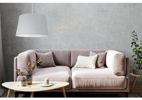 Závěsné svítidlo Gaja, 1x světle šedé textilní stínítko, (fi 44cm), w