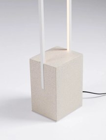 Bílá LED stojací lampa (výška 161 cm) Lithos – Nova Luce