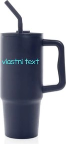 Vlastní text na nerezovou termosku s barevným víčkem
