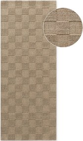 Hnědý ručně tkaný vlněný běhoun 80x200 cm Scala – Villeroy&amp;Boch