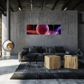 Obraz - Planeta (170x50 cm)