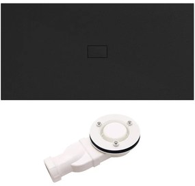 BPS-koupelny Obdélníková akrylátová sprchová vanička HYD-OSV-JUKO 120x100 černá