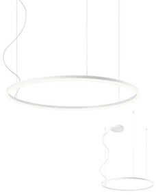 Redo 01-1914 závěsné LED stmívatelné svítidlo Orbit pískově bílá, 55W, 4000K, ø80cm