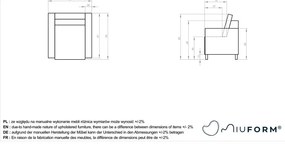Hnědé křeslo z imitace kůže Lofty Lilly – Miuform