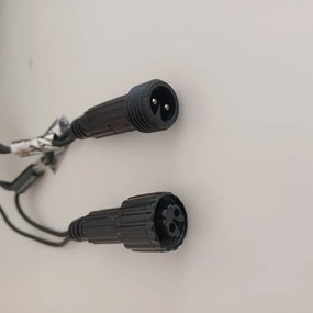 Eco Fix LED světelný řetěz venkovní, 20 m, teple bílá, 120 diod, černý kabel, IP67, 36V