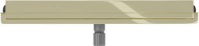 Mexen Flat nerezový sprchový žlab na zeď 70 cm vzor 2v1, zlatá, 1530070