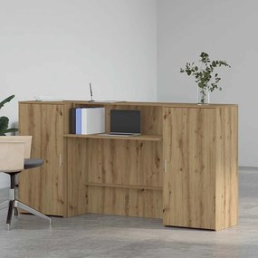Recepční stůl dub artisan 200x50x103,5 cm kompozitní dřevo 3324222