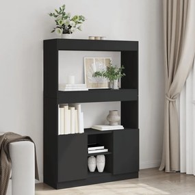 Skříň highboard černá 92 x 33 x 140 cm kompozitní dřevo