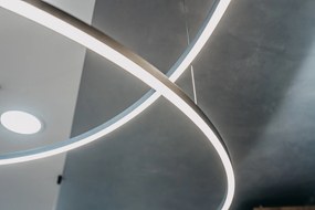 Ideal Lux LED Závěsné svítidlo Oracle slim round 4000k, Ø 90 Barva: Černá