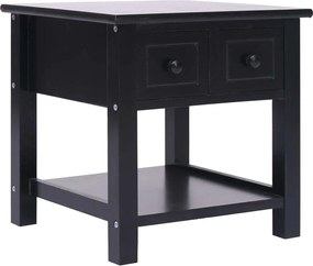 vidaXL Odkládací stolek 40 x 40 x 40 cm dřevo pavlovnie [284070] Barva: Černá