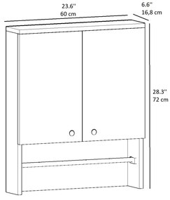 ZEFYRI závěsná skříňka, bílá