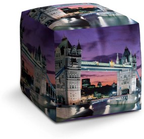 Sablio Taburet Cube Tower Bridge: 40x40x40 cm