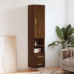 vidaXL Skříň highboard 34,5 x 34 x 180 cm kompozitní dřevo [3198905] Barva: dub sonoma