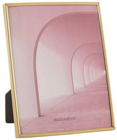 Zlatý kovový fotorámeček Tracy Matt - 20,5*1*25,5 / 20*25 cm