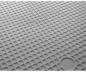 PVC podlaha do garáží, skladů, hal ,tělocvičen ECO - T LOCK - DIAMOND - 498x498x6,5 mm - černá