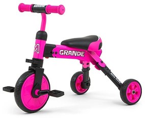 Dětská tříkolka 2v1 Milly Mally Grande pink