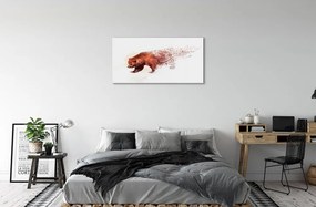 Obraz na skle Medvěd 125x50 cm