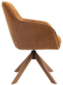 Designová otočná židle Sanjaya II skořicová