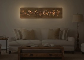 Li-Go "Byliny" světelný obraz 230V 120x31cm provedení povrchu: dub světlý