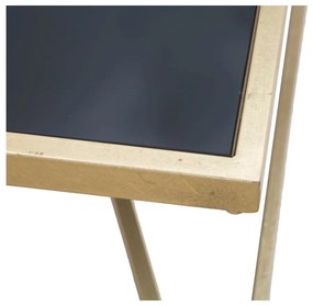 Konferenční stůl s černou skleněnou deskou Mauro Ferretti Piramid, 110 x 60 cm