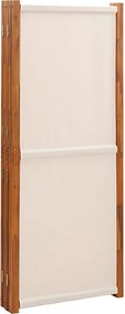 5dílný paraván krémově bílý 350 x 180 cm 319185