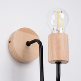 Sollux Lighting Nástěnné svítidlo TIMBO černé