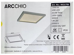 Arcchio Arcchio - LED Stmívatelné stropní svítidlo SOLVIE LED/20W/230V LW0003