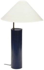 Modro bílá kovová stolní lampa Kave Home Shiva 42 cm