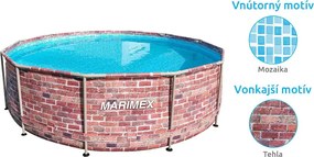 Marimex | Bazén Marimex Florida 3,66x0,99 m s pískovou filtrací - motiv CIHLA | 19900077