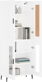 Skříň highboard bílá 69,5 x 34 x 180 cm kompozitní dřevo 3199633