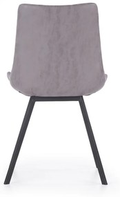 Čalouněná židle Deva šedá / černá