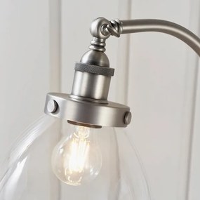 Endon 91741 - Stojací lampa HANSEN 1xE27/40W/230V matný chrom
